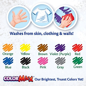 Crayola Ultra Clean Washable Markers - 12 Pack (10ct), Bulk Washable Markers for Classrooms, Fine Line Markers for Kids, Nontoxic