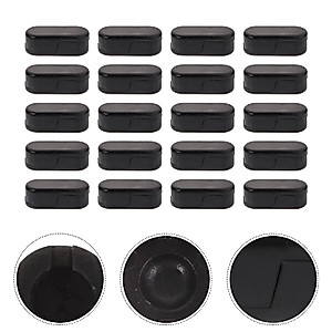 EXCEART Black Curtains 25pcs Black Plastic Beaded Chain Connector Replacement Blind Chain Cord Connectors Clips for Household Roller Roman and Vertical Blinds Roman Window Shades