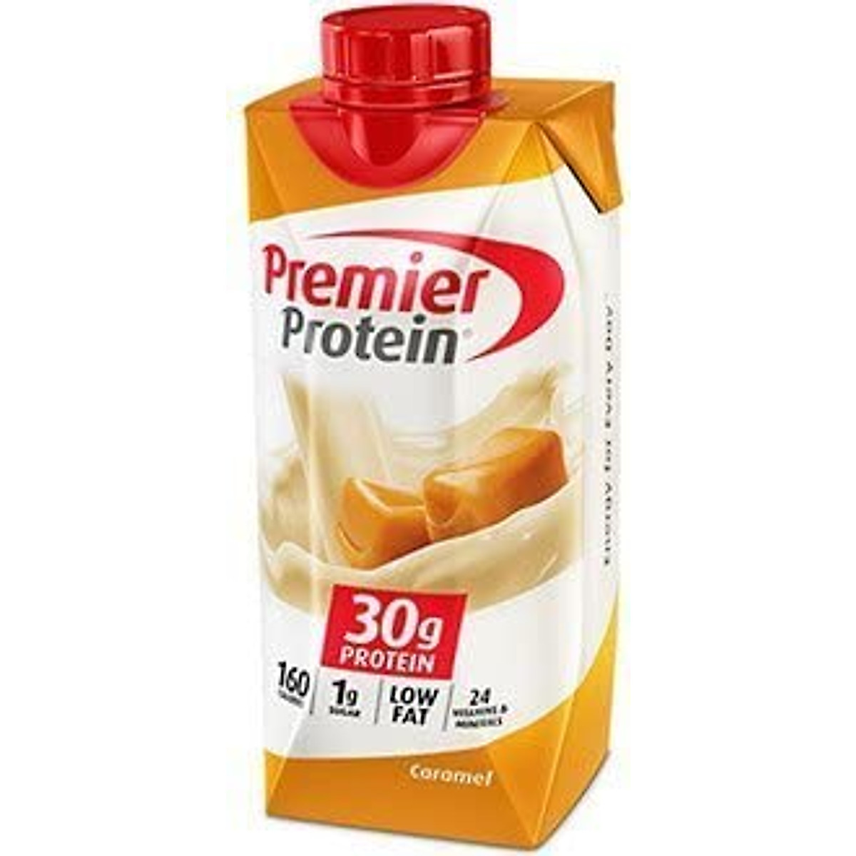 Premier Protein 30g Protein Shakes, Caramel, 11 Fluid Ounces, 8 Count