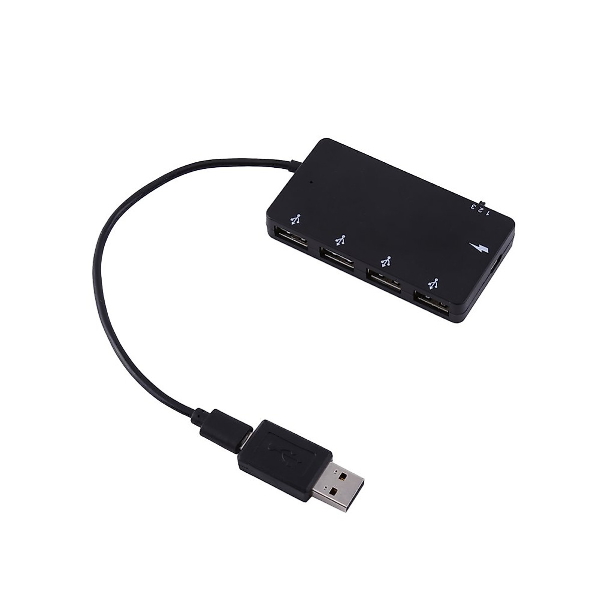 01 4 Port OTG Cable Adapter, 4 Port Micro USB Hub USB2.0 OTG Extension Adapter Charging Cable for Smartphone and Tablet Cable Converter 4 Port USB 2.0 Data Hub