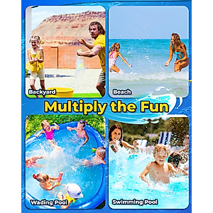 SOPPYCID Reusable Water Bomb balloons, Magnetic Refillable Water balls - Pool Toys for Boys and Girls, Beach Outdoor Activities Water Games Toy for kids Self Sealing Water Splash Ball (15Pack)