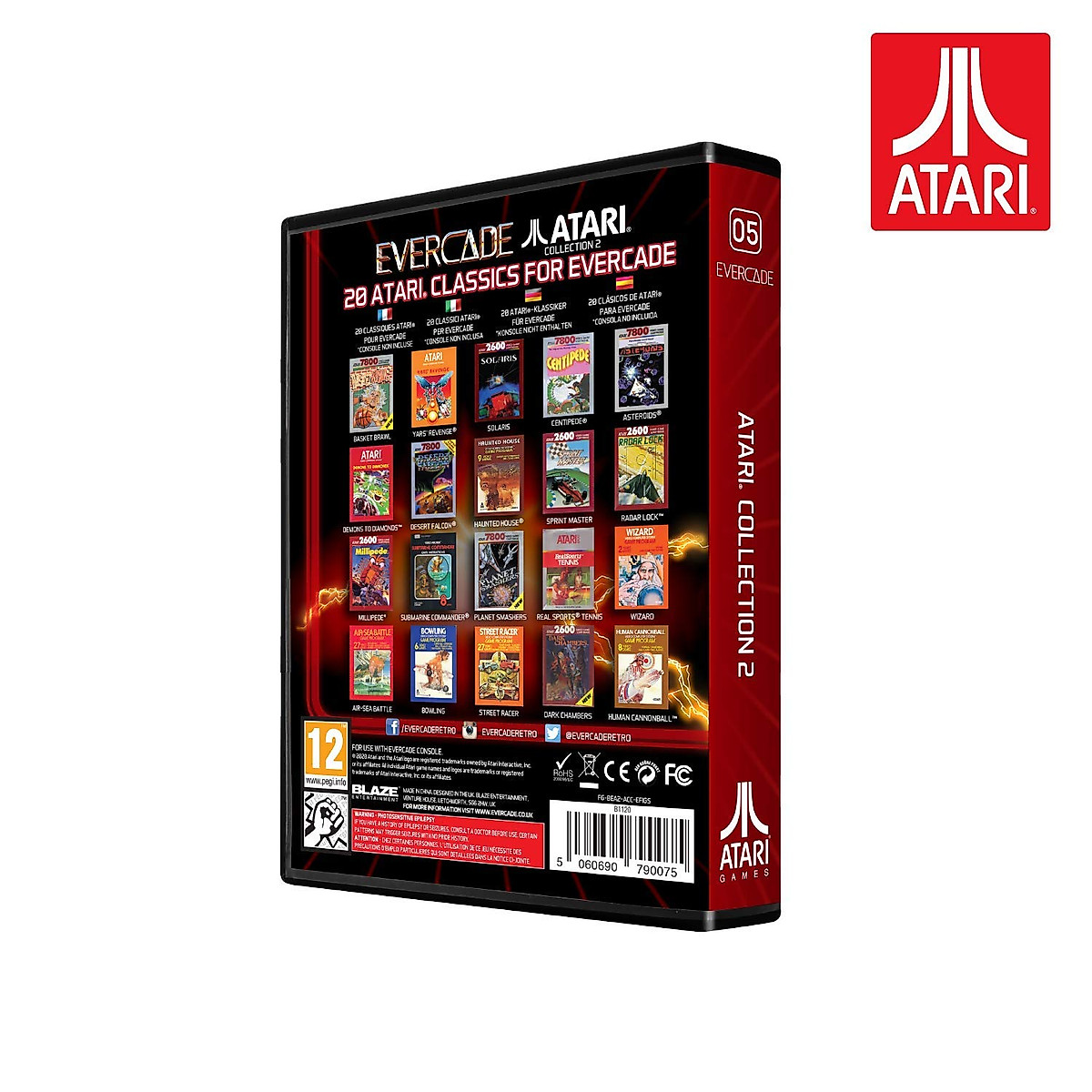Evercade Atari Cartridge Collection 2 - Electronic Games (Renewed)