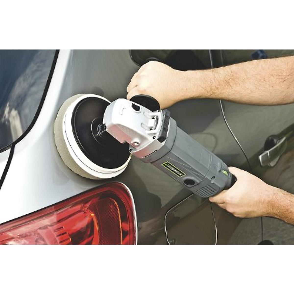 Genesis GSP1711 11 Amp 7" Variable Speed Sander/Polisher with Foam Polishing Pad, Hook and Loop Backer Pad, Sanding Disc, Rubber Backing Pad and Dual-Position Assist Handle