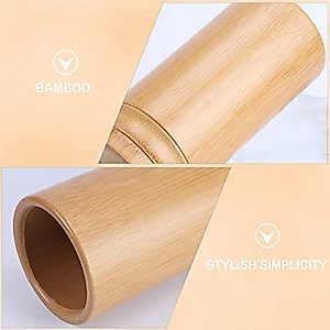 Zerodeko 2 pcs Makeup Chopsticks Household Spoons Wood Bamboo Fork Organizers Bucket Utensils Supplies for Tools Forks Cutlery Holder Cooking Spoon Simple Pencil Tableware Storage Crock