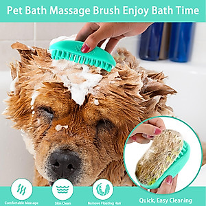 WOPQAEM Dog Brush Kit for Grooming Short & Long Haired Dogs & Cats, 5 in 1 Pet Grooming Set for Small Animals, 5 PCS Puppy Self-Cleaning Slicker Brush and Pet Comb for Shedding Medium & Large Dogs