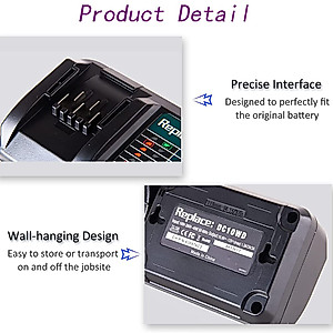 Padarsey Replacement DC10WD Lithium Battery Fast Charger for Makita DC10SB DC10WC BL1015 BL1016 BL1015 BL1021B BL1041B 10.8V -12V US Plug 1.3A 2A 3A LED Indicate