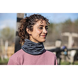 BUFF Multifunctional Neckwear Lightweight Merino Wool Worn 12+ Ways, Grey