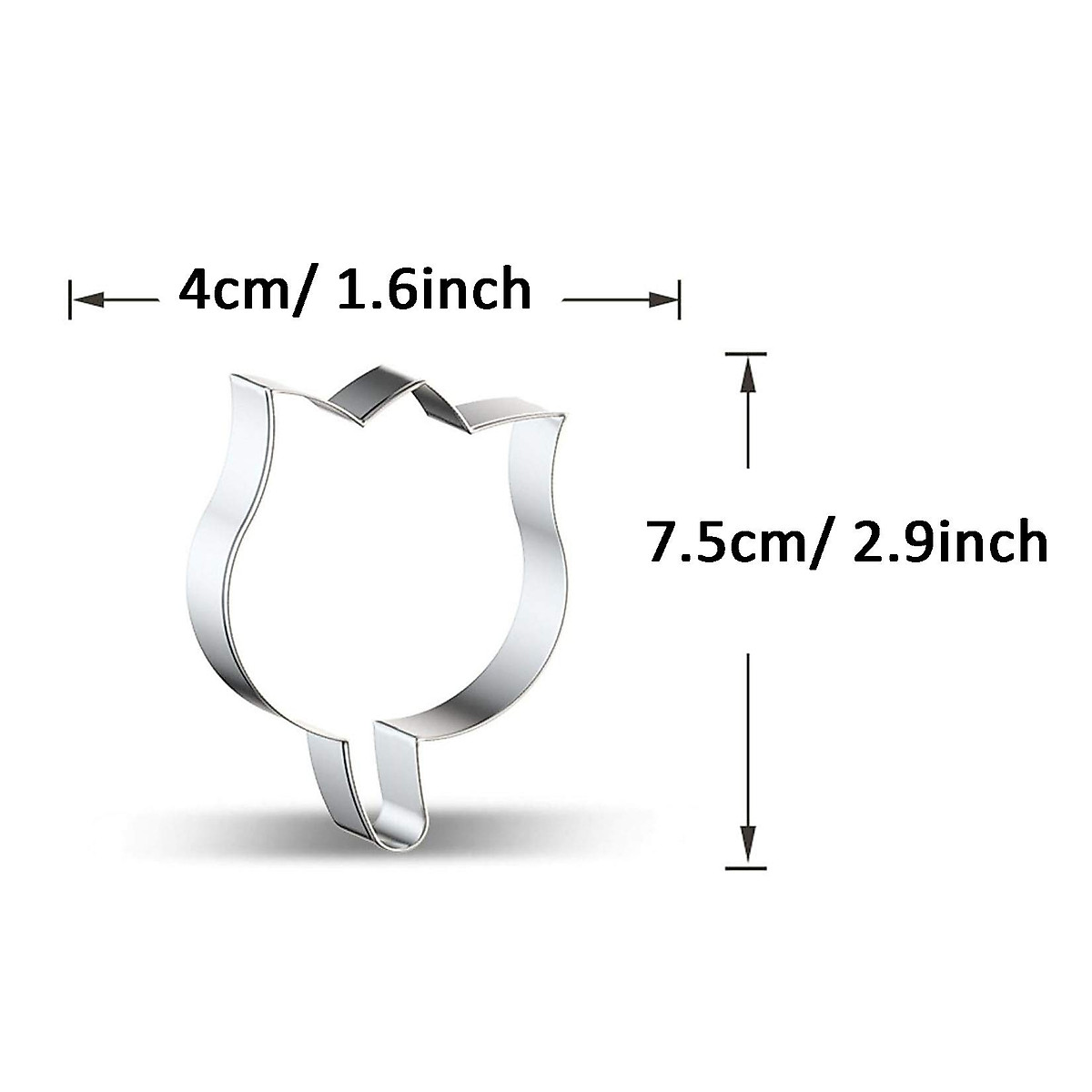 WJSYSHOP Tulip Flower Cookie Cutter