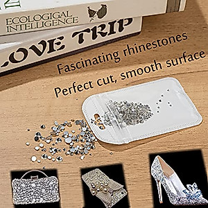 8 In 1 Pack, 2 Dual-ended Wax Pen for Rhinestone Picker Dotting Pen Wax Pencil for DIY Nails Art, 4 Wax Tip Rhinestone Pen Applicator Gem Jewel Picker Tool, Pickup Tweezer, 500 Crystals Rhinestones.