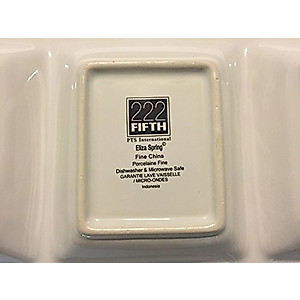 222 Fifth Eliza Spring Long Divided Tray Serving Dish - 16.5" X 7.25"