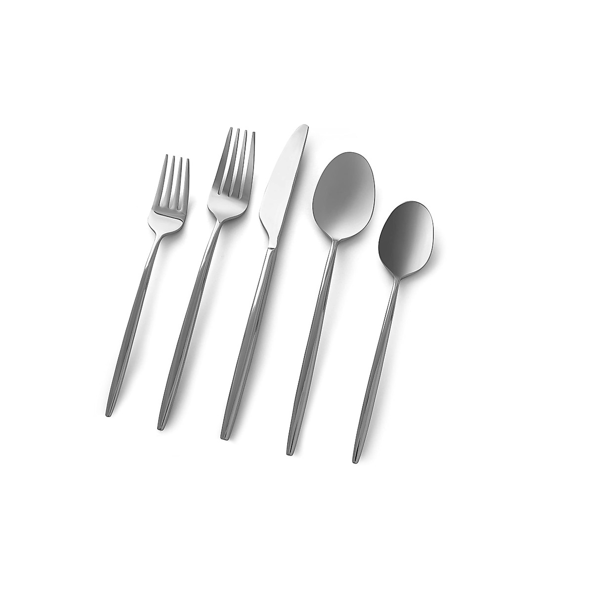 Cambridge Silversmiths Gaze Mirror 20 Piece Flatware Set, Service for 4, silver