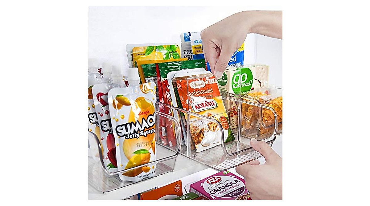 YIHONG Food Packet Organizer Bins for Easy Pantry Storage