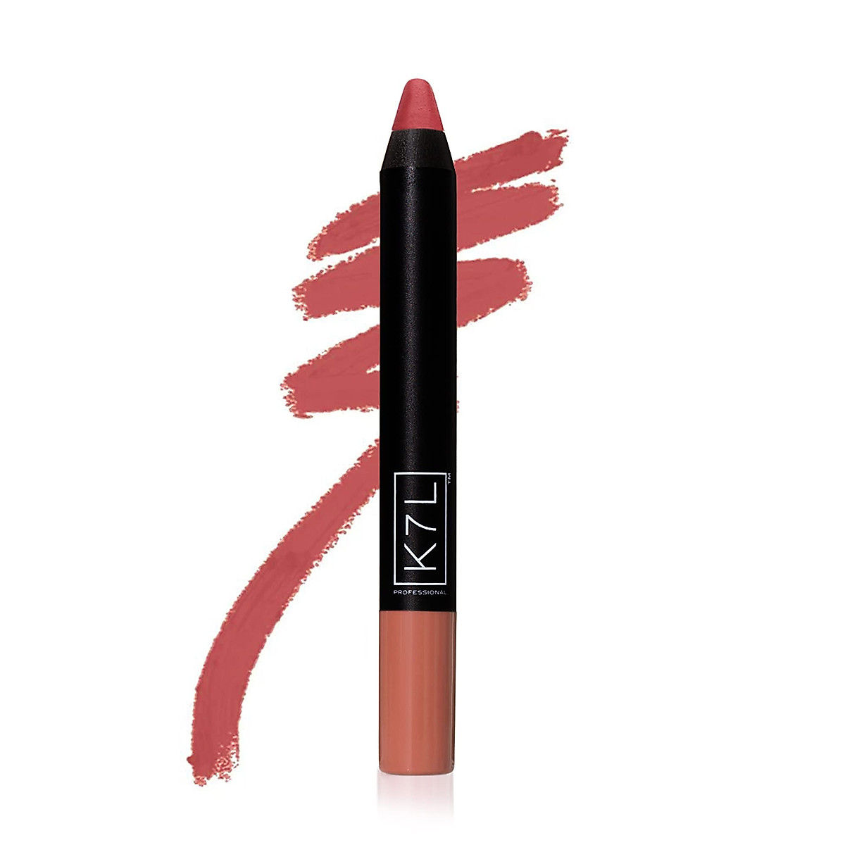 K7L Dark Pink Lipstick Crayon - Matte - Power Puff