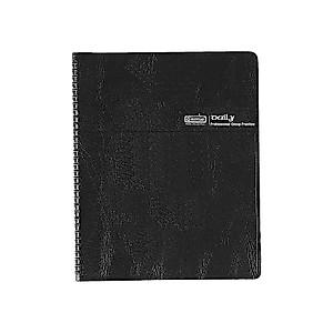 House of Doolittle 2024 Daily Group Planner 2 Volume Set, 8-Person, Black Soft Cover, 8.5 x 11 Inches, Book 1: January to June; Book 2: July to December (HOD28102-24), Black/White