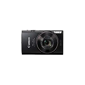 Canon PowerShot ELPH 360 Digital Camera w/ 12x Optical Zoom and Image Stabilization - Wi-Fi & NFC Enabled (Black) (Renewed)