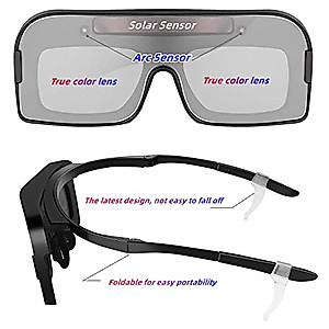 SZSYSMGH True Color Welding Glasses Protective Mask,Welder Glasses Solar Automatic Dimming Welding Goggle for TIG MIG MMA Plasma