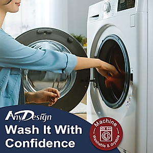 AnyDesign 4th of July Kitchen Dish Towel American Stars Gnome Truck Cloth Tea Towel 18 x 28 Inch Patriotic Decorative Dishcloth Independence Day Memorial Day Hand Towel for Home Cooking Baking, 2Pcs