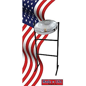 Panyard Jumbie Jam Authentic Steel Drum Kit Chrome Finish with Tube Floor Stand