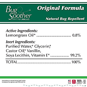 Bug Soother 1 Gallon - Natural Insect, Gnat and Mosquito Repellent & Deterrent with Essential Oils - 100% DEET-Free Safe Bug Spray for Adults and The Environment - Made in USA - W/O Sprayer