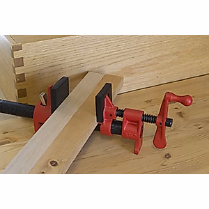 BESSEY PC34-2, 3/4 In. Traditional Style Pipe Clamps - Incredibly Versatile, Easy To Assemble, Indespensable Workshop Clamp For Woodworking, Carpentry, Home Improvement, and DIY Projects