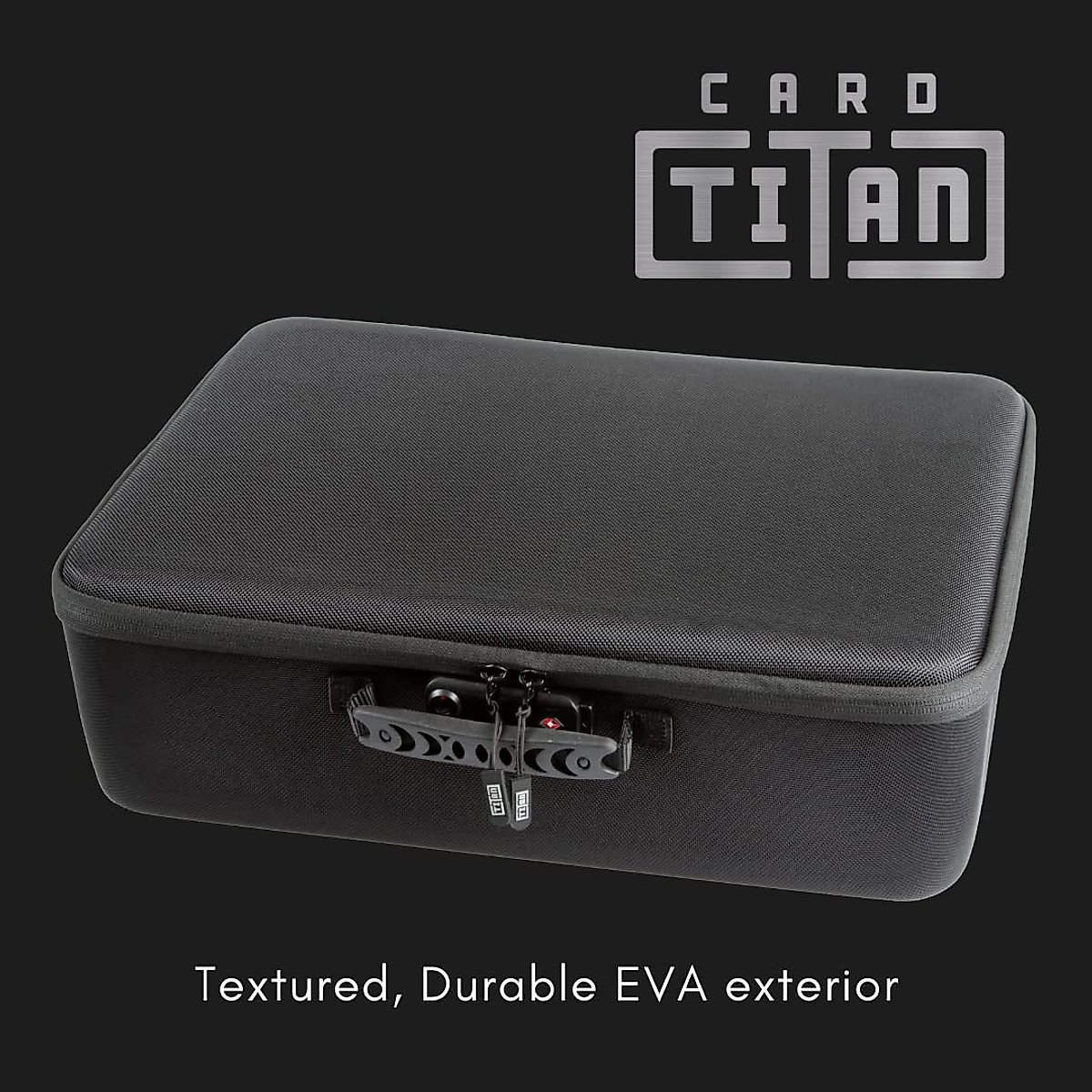 Card Titan Pro One Touch Card Holder with Zipper Lock - Trading Card Storage Box Fits 60 One Touch Magnetic Cases - Compatible with Project 2020 and Project 70 Sets - Great Trading Card Case