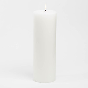Richland 4" x 12" White Pillar Candles Set of 6