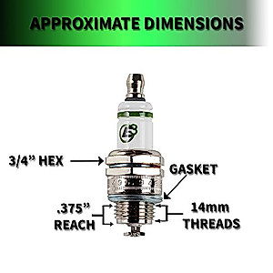 E3 Spark Plug E3.12 Lawn and Garden Spark Plug, Pack of 1