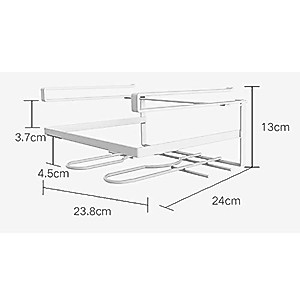 DRNKS Pot Rack Pan Lid Storage Rack Free Punching Board Rack Kitchen Sticky Plate Rack Door Back Type Chopping Board Rack to Put Pot Lid Shelf Applicable to kitchen stove