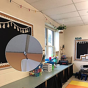 50Pack Drop Ceiling Hooks Aluminum Ceiling Hooks for Hanging Drop Ceiling Clips, T-Bar Track Clip Ceiling Grid Clips for Hanging Classroom Light Plants Office Signs Decorations