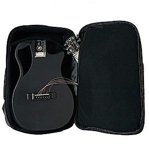 Journey Instruments Carbon Fiber Travel Guitar – OF660M Traveling Acoustic Guitar with Collapsible Patented System – Portable Backpack Case (Matte Black)