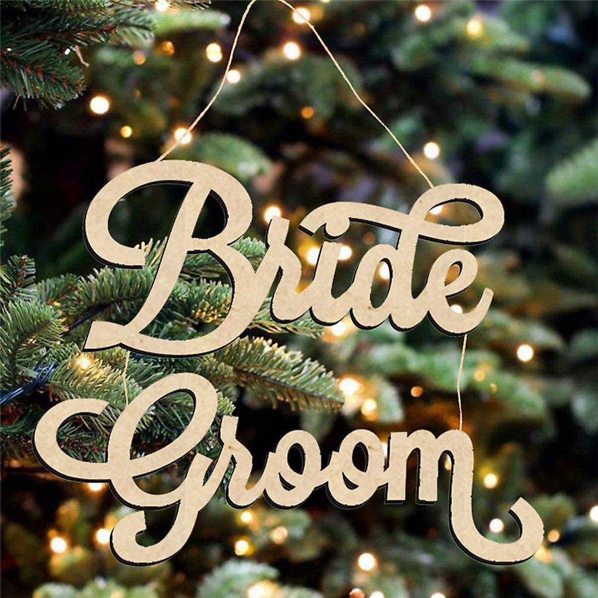 TOYANDONA Bride to be Sign 2pcs Wood Sign Letter Wall Hanging Decoration Wedding Photo Booth Prop