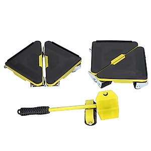 Furniture Lifter Tool, 5Pcs Furniture Lifter Mover Universal Wheel Furniture Lifters for Heavy Furniture Furniture Movers with Wheels 300kg Bearing for Moving