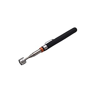 Edward Tools Magnet Pickup Tool - 33” Extension - 8lb. Pull - Sweeper for Picking up Bolts, Nuts, Screws, auto - Slim Magnetic Telescoping Stick Wand with Pocket Pen Clip