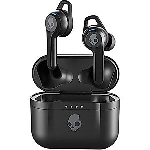 Skullcandy Indy Fuel True Wireless In-Ear Bluetooth Earbuds Compatible with iPhone and Android / Wireless Charging Case and Mic / Great for Gym, Sports, and Gaming, IP55 water dust Resistant - Black