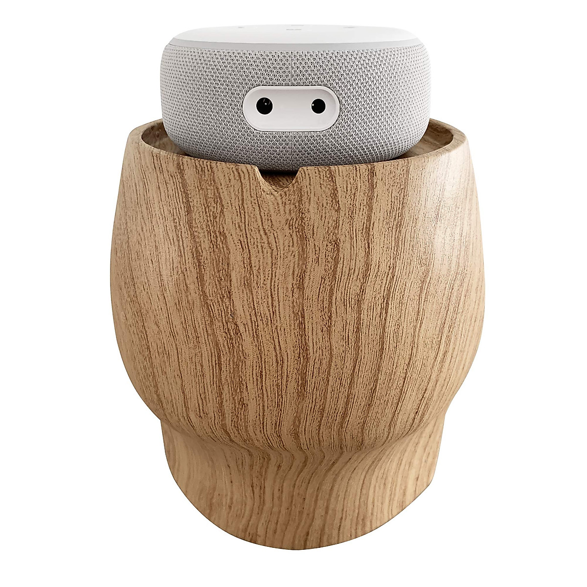 Dekodots Smart Speaker Table Stand - Decorative Holder (Wood Skull)