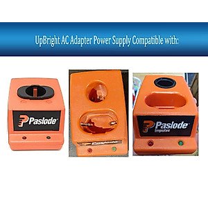 UpBright 12V AC/DC Adapter Compatible with Paslode 900476 900200 6V Battery Charger 404717 402500 902000 900600 IMCT 900420 902664 902654 902600 CF325 IM350 Nailer PI-41-691US 900477 41-12-800 D Power