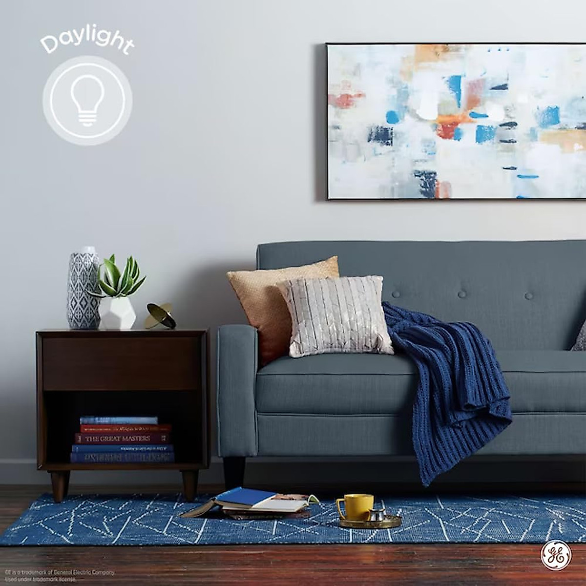 GE Classic LED 60 Watt Replacement, Daylight, A19 General Purpose Bulbs (4 Pack), White, 93130843