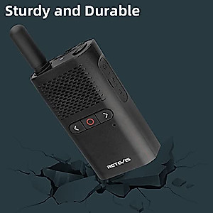 Retevis RB28B Walkie Talkies for Adults,Two Way Radios Long Range Rechargeable,1500mAh Battery,USB Charging,Mini 2 Way Radio Handheld for Easter Gifts Hiking Outdoor Camping Trip Hunting(4 Pack)