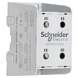SQUARE D BY SCHNEIDER ELECTRIC - NSYEBAP27622 - Terminal Block, Power Distribution, 4 Pole, 4AWG