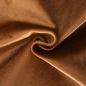 Home Brilliant Velvet Lumbar Pillow Cover for Car Chair Oblong Orange Pillow Cover for Office Lounge Nursery, Set of 2, 12 x 20 Inches(30x50cm), Copper