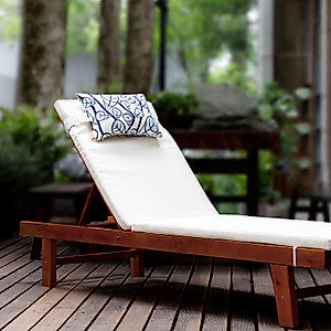 vmgreen Patio Lounge Head Support Pillow & Cushion,Small Waterproof Throw Pillow with Insert & Adjustable Elastic Stripe for Outdoor Furniture Recliner Chair, Sofa Lumbar,Neck Attachment,2Pack