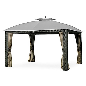 Garden Winds Replacement Canopy for The Sonoma Riviera Gazebo - Riplock 350 - Slate Gray