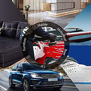 Buffer Polisher, SPTA 5-Inch 125mm Dual Action Random Orbital Car Polisher,Car Detailing Kit, 4Pcs 5inch & 4Pcs 6Inch Polishing Pad,Packing Bag for Car Polishing and Waxing--DAPSET-US
