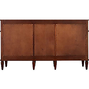 Signature Hardware 454072 Elmdale 60" Mahogany Wood Double Vanity Cabinet