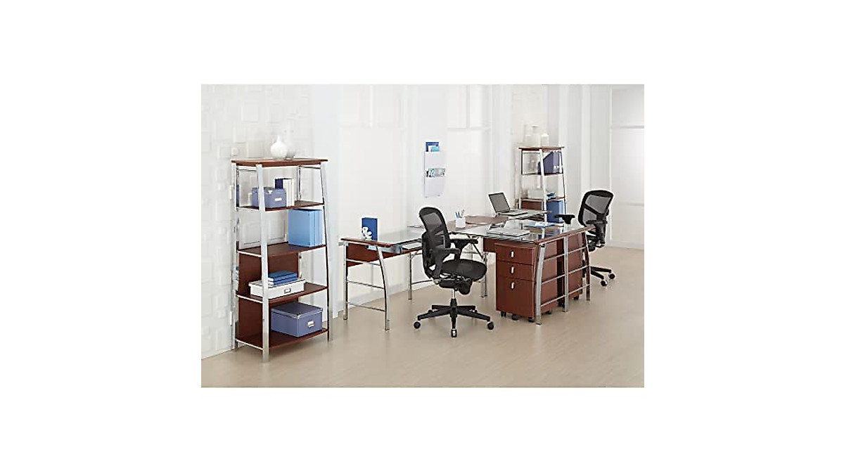 Realspace Mezza 62" L-Shaped Desk - Modern Home Office Solution