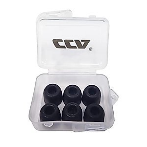 CCA Memory Foam Earbud Tips Soft&Bouncy Premium Replacement EarphoneTips(3 Pairs)