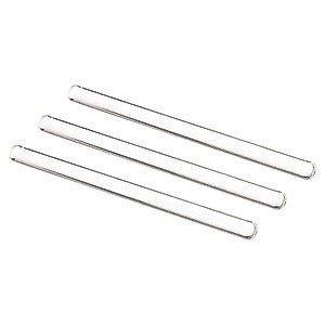 MECCANIXITY 3.3 Borosilicate Glass Stick 5.91" Length 10mm Dia Stir Rod Mixing Tools with Both Ends Round for Lab Kitchen Science 3Pcs