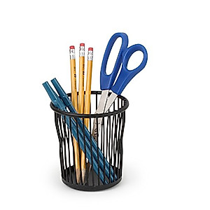 Spectrum Diversified Galaxy Cup, Office Desk Organizer & Accessory Pencil-Holders, Black