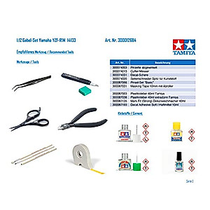 TAMIYA 12684 – 1:12 Fork Set Yamaha YZF-R1M 14133, Model Building, Plastic Kit, Hobby, Crafts, Gluing, Model Kit, Model, Assembly