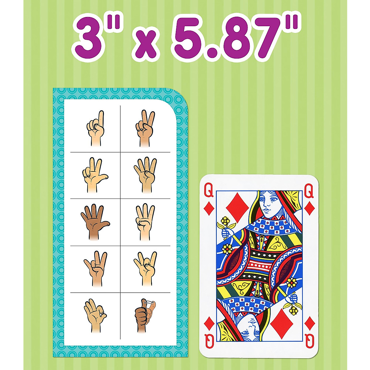 Carson Dellosa 104 American Sign Language Flash Cards for Kids, 122 ASL Signs Flashcards for Beginners and Toddlers Ages 4 and Up With Signing Illustrations